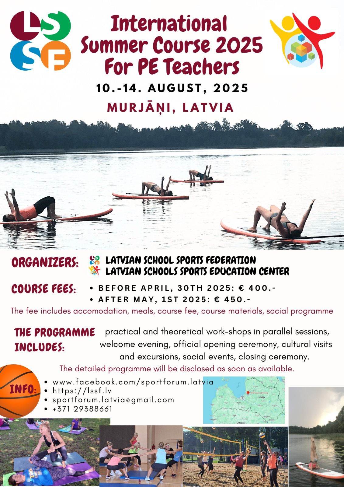 Starptautiskie sporta skolotāju kursi Latvijā 2025.gadā. – LSSF